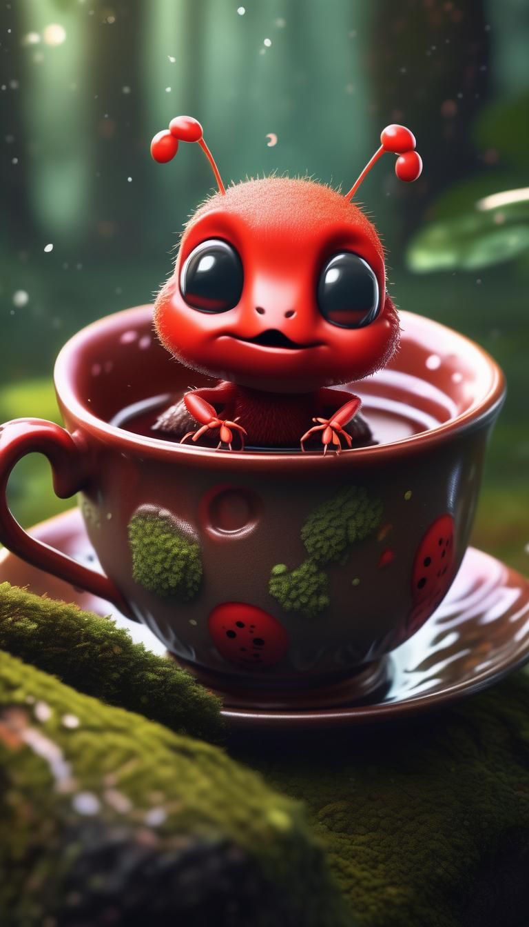 red chibi ant - AI Generated Artwork - NightCafe Creator