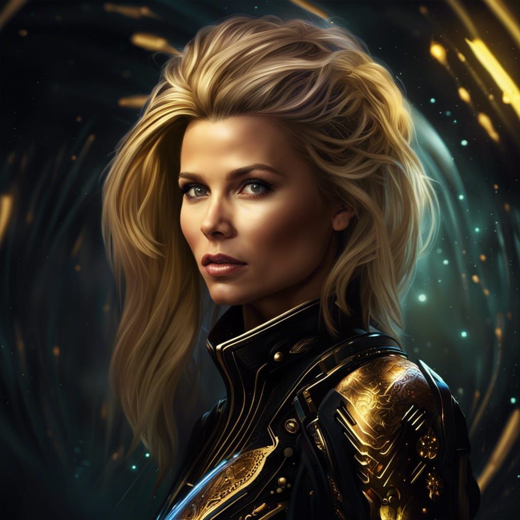 Christie Brinkley Stellaris Portrait - AI Generated Artwork - NightCafe ...