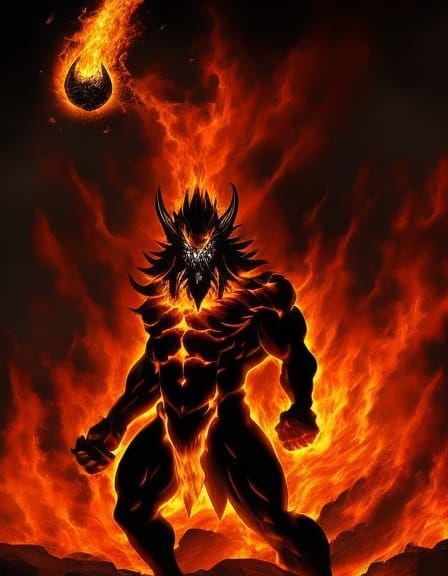 Fireball Demon - AI Generated Artwork - NightCafe Creator