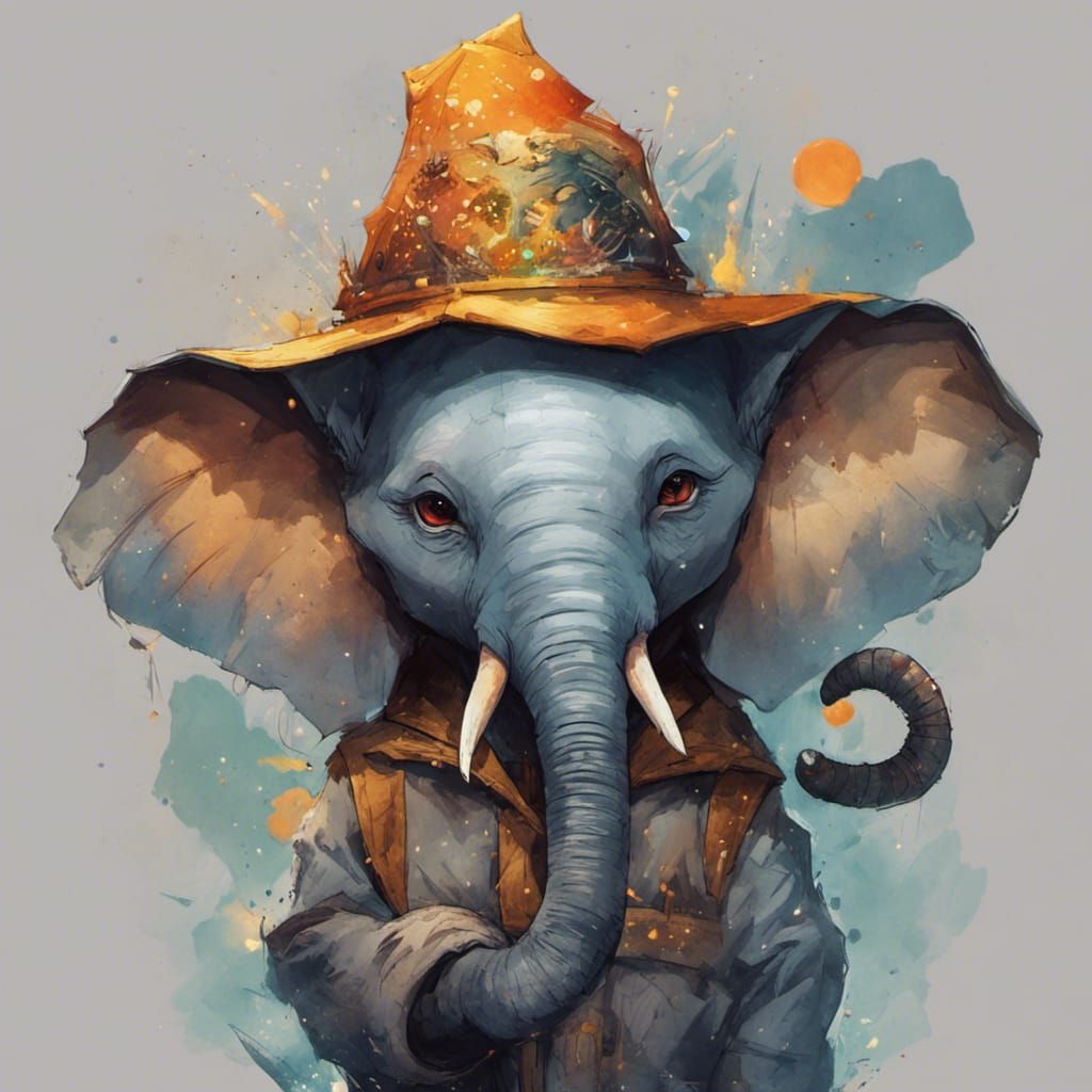 Elephant Wizard - AI Generated Artwork - NightCafe Creator