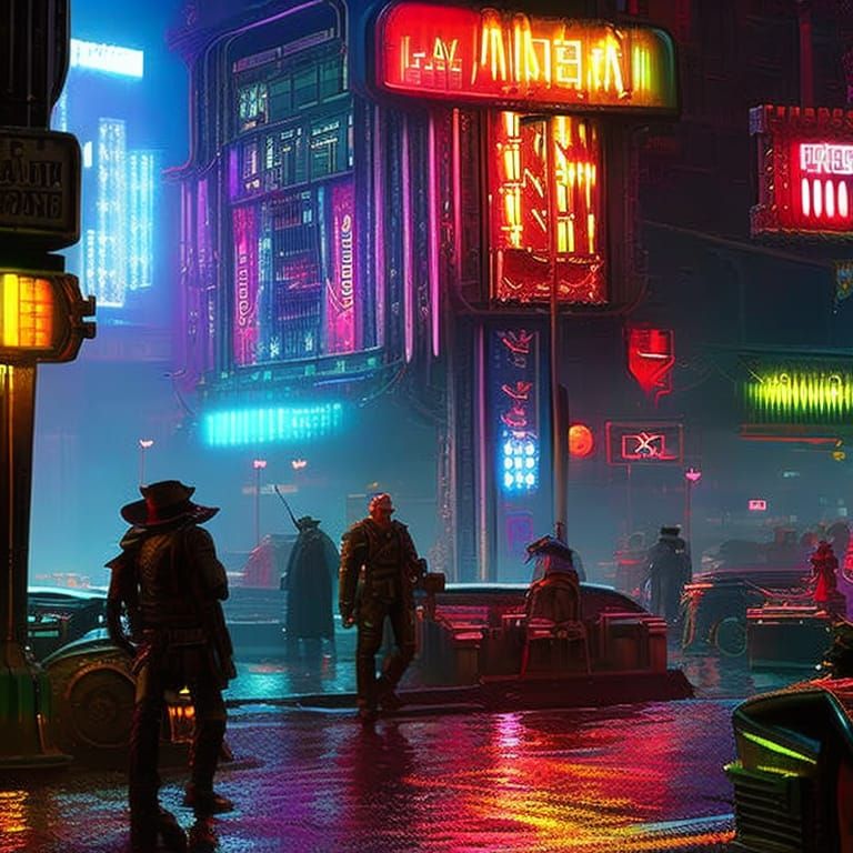 Outside the bar - AI Generated Artwork - NightCafe Creator