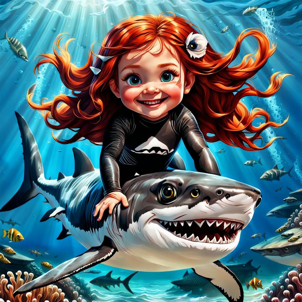 Shark Ride - AI Generated Artwork - NightCafe Creator