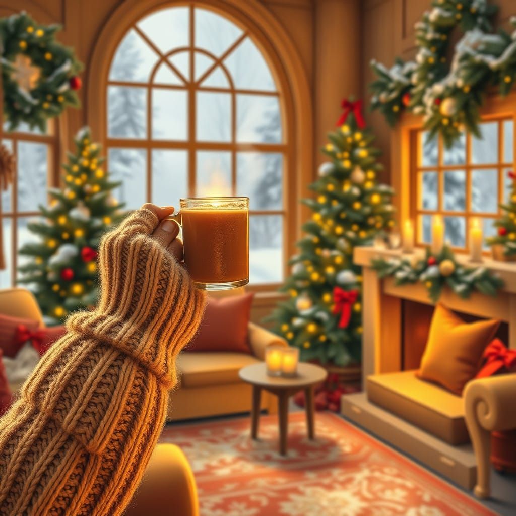 Cheers dubbinga hot toddy cheers to the snowy holiday season