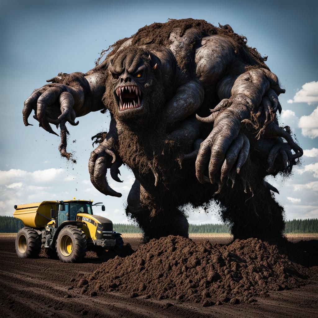 large manure monster - AI Generated Artwork - NightCafe Creator