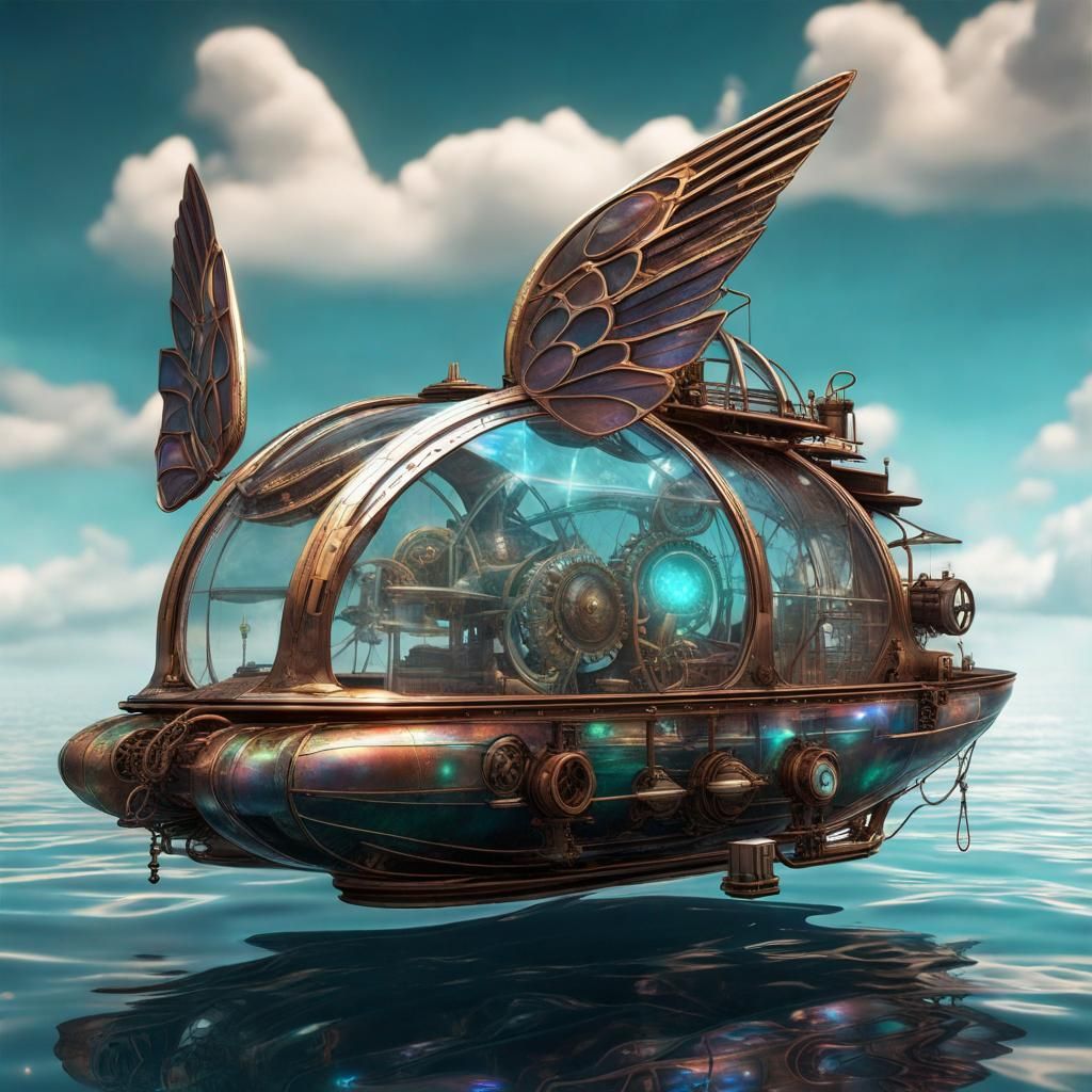 Magic Flying Machine - AI Generated Artwork - NightCafe Creator