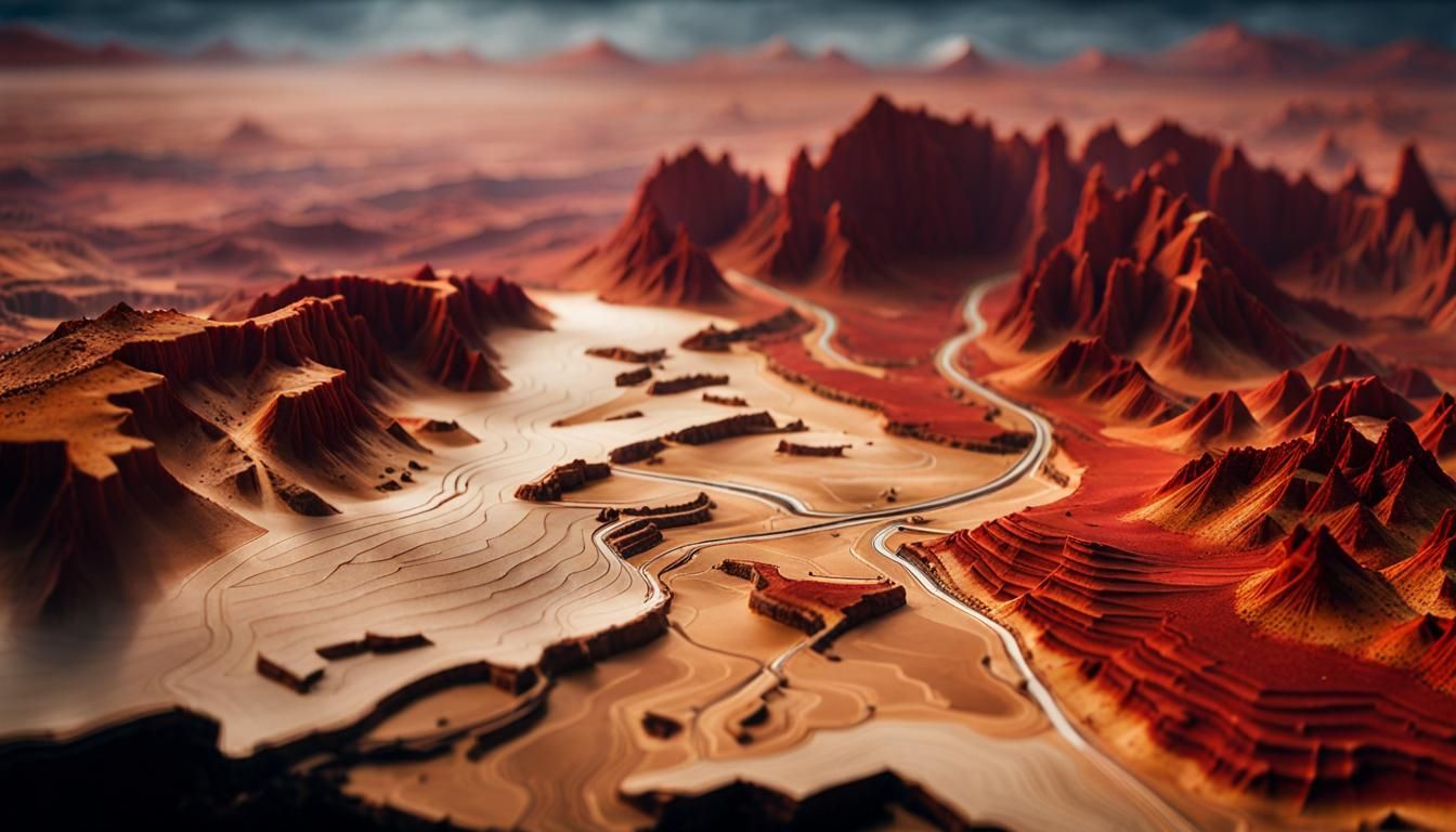 Desert Canyon - AI Generated Artwork - NightCafe Creator