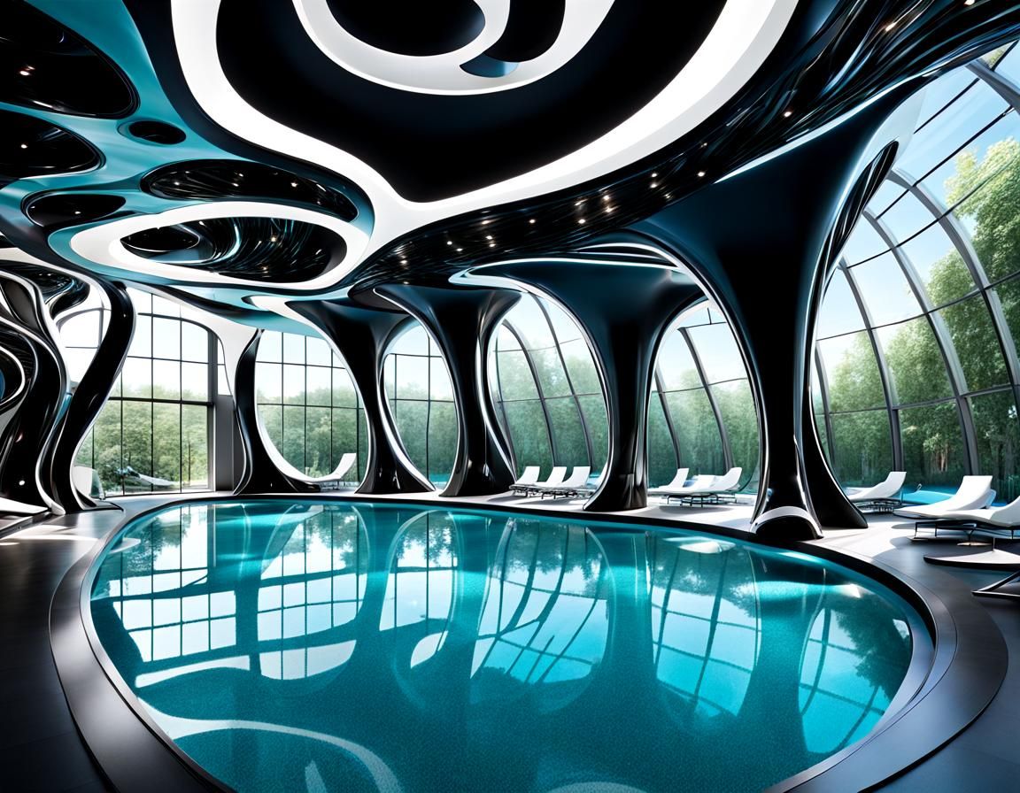 Futuristic swimming pool - Futuristic swimming pool
