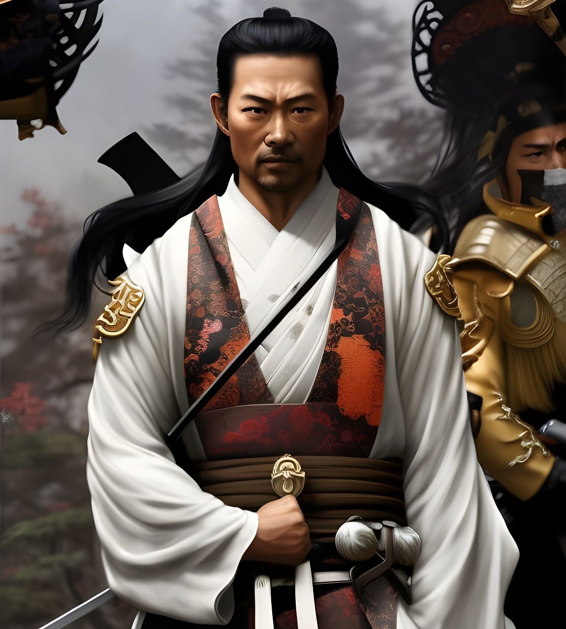 White Samurai - AI Generated Artwork - NightCafe Creator