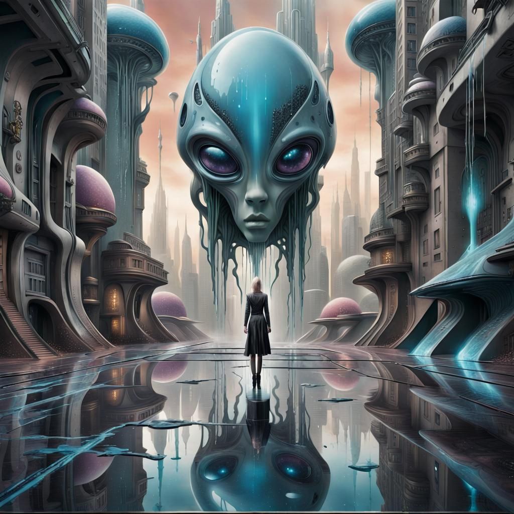 futuristic alienage - AI Generated Artwork - NightCafe Creator