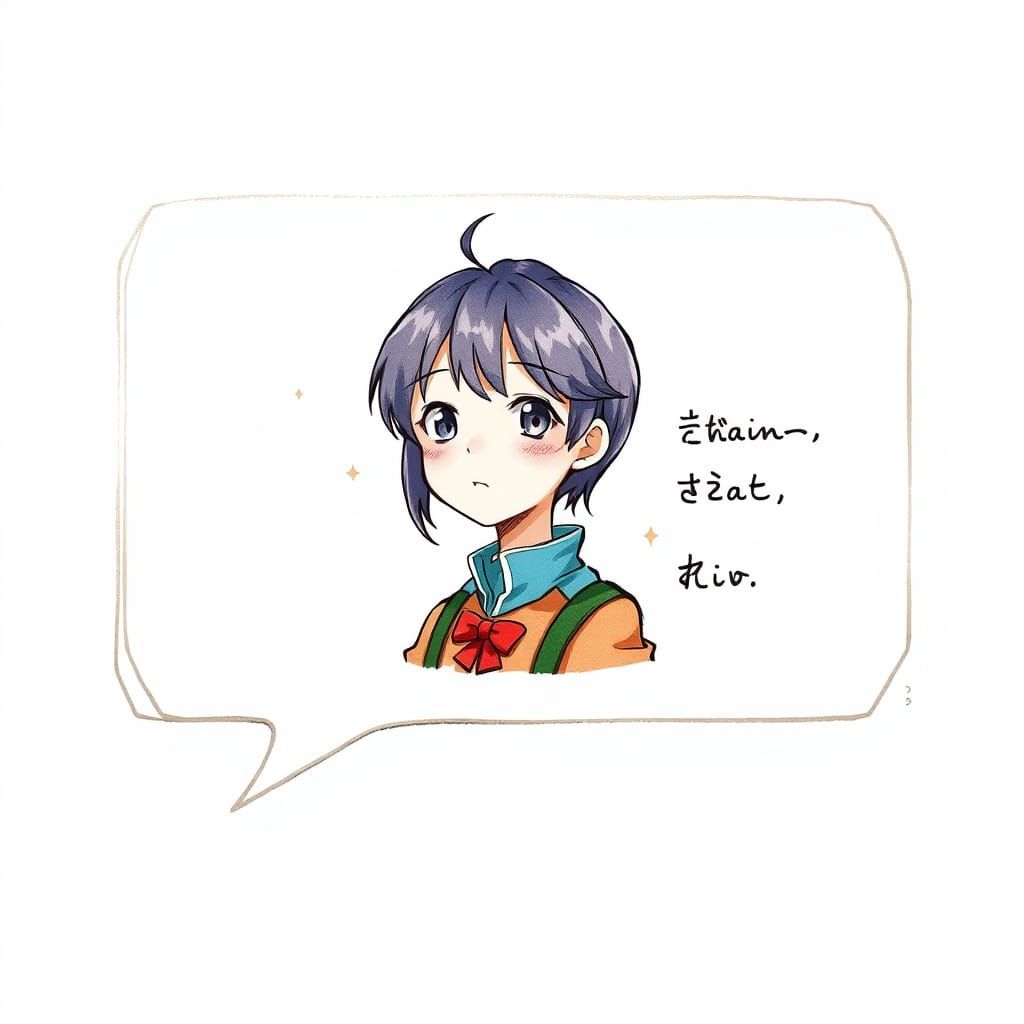 Delicate JRPG Dialog Box with Anime-Inspired Chara... - AI Art