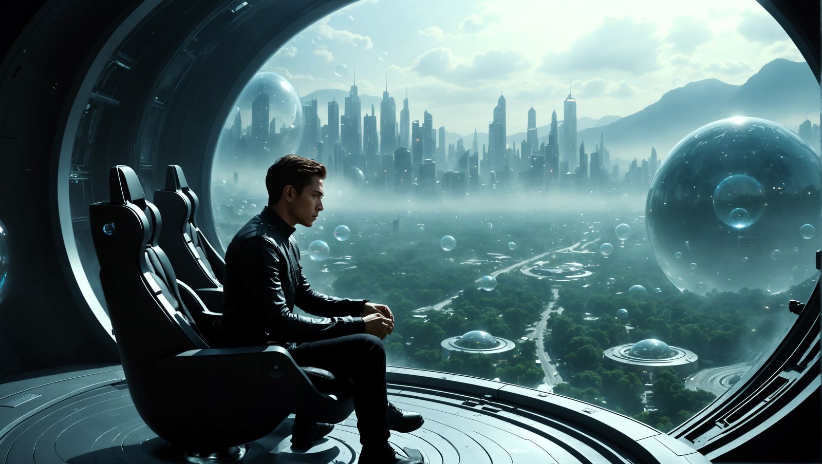 Our Bubble World - Hyper-Realistic Cityscape in a Glass Bubb...