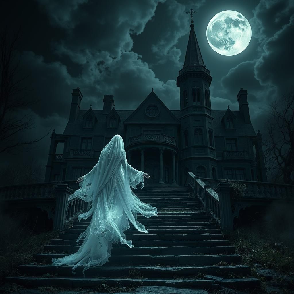 Etherized ghost - Ethereal Ghost Descends a Gothic Manor in ...