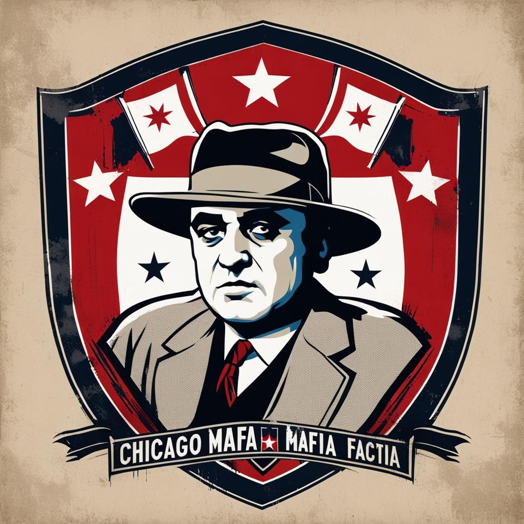 Al Capone's face in giant flags in the stadium Soccer Team Shield ...