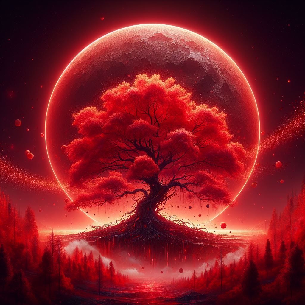 Red tree of life - AI Generated Artwork - NightCafe Creator