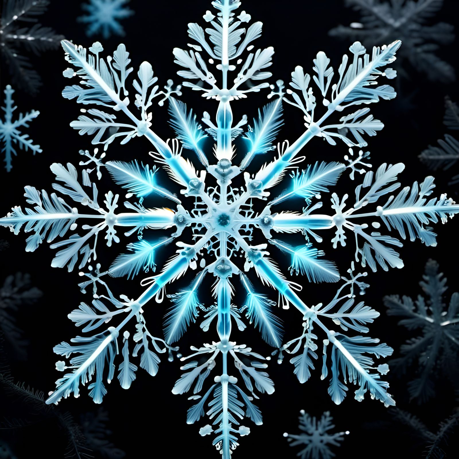 A SNOWFLAKE - AI Generated Artwork - NightCafe Creator