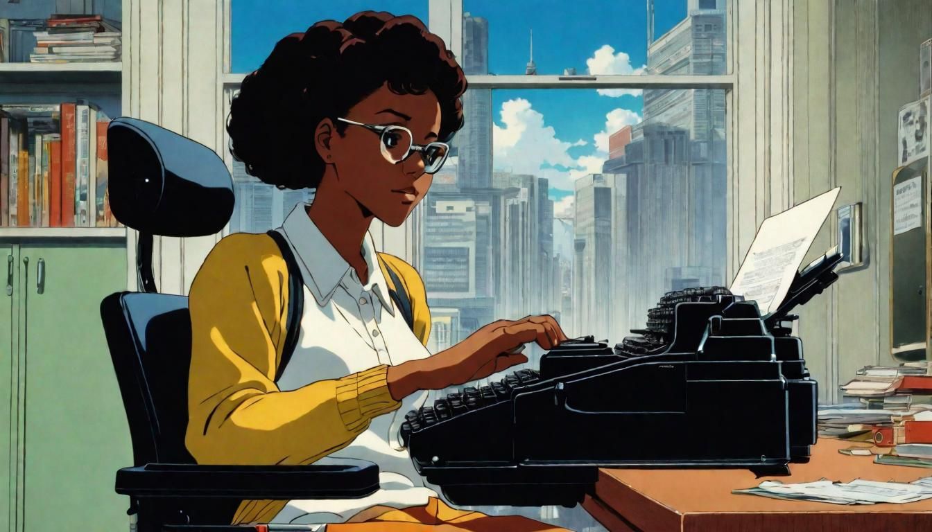 Wheelchair/Typewriter Test II - AI Generated Artwork - NightCafe Creator