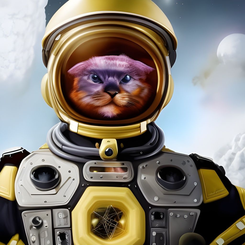 The Enraged Catstronaut - AI Generated Artwork - NightCafe Creator