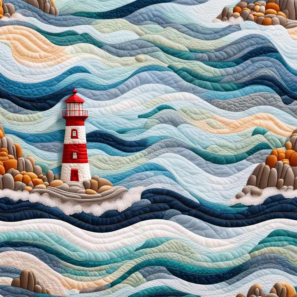 SEASIDE PATCHWORK - AI Generated Artwork - NightCafe Creator