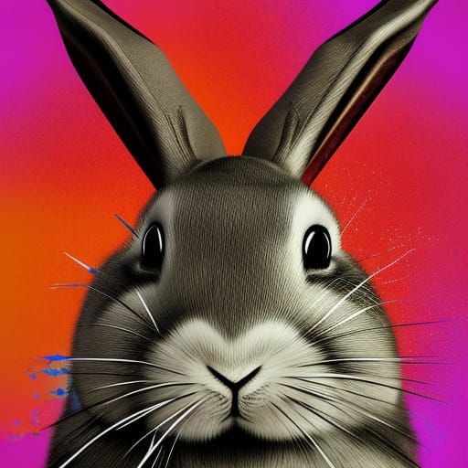 samurai warrior rabbits Hyperrealistic, splash art, concept art, mid ...