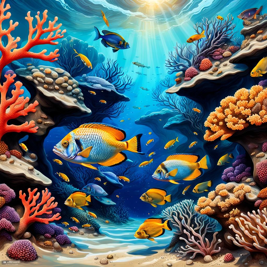 Sea Life - AI Generated Artwork - NightCafe Creator