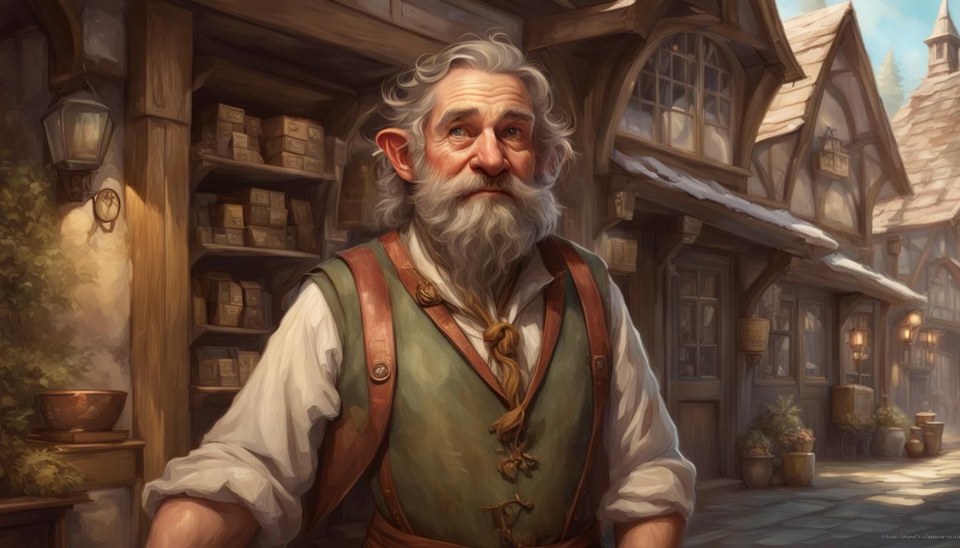 Happy Halfling Man - AI Generated Artwork - NightCafe Creator