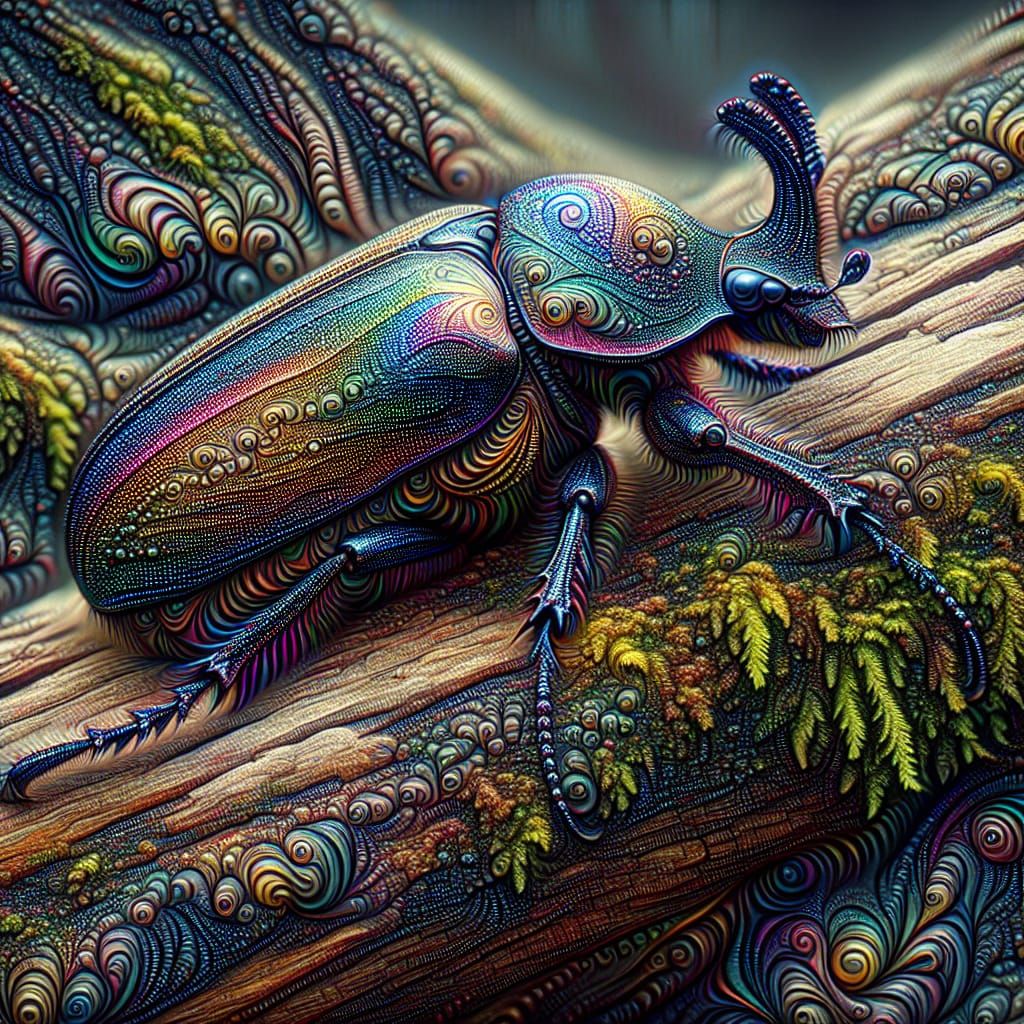 Rainbow beetle - AI Generated Artwork - NightCafe Creator