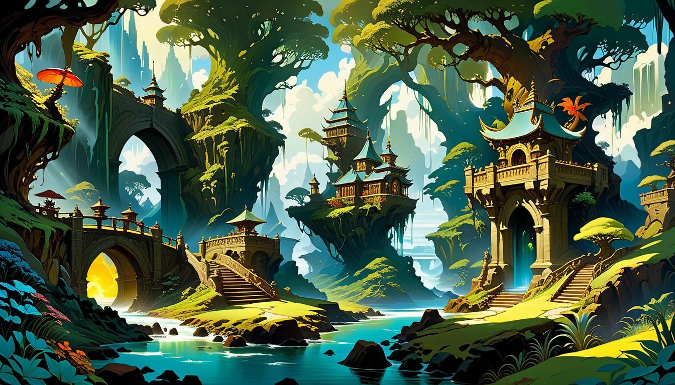 Mythical Realms - AI Generated Artwork - NightCafe Creator