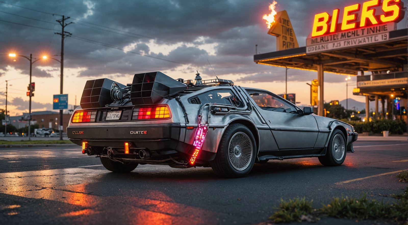 A DeLorean - AI Generated Artwork - NightCafe Creator