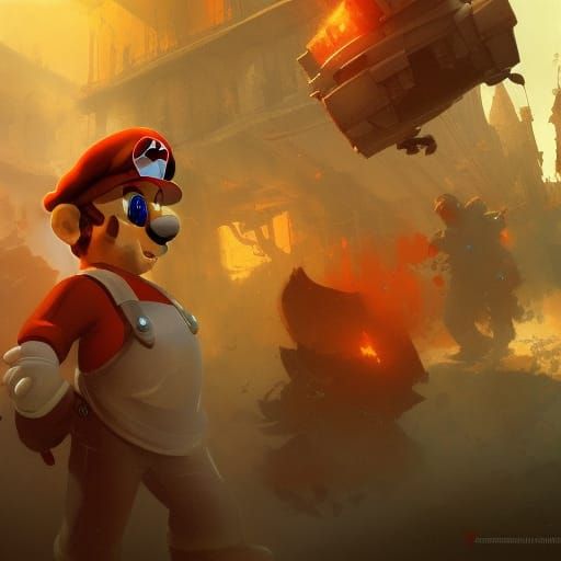 mario war - AI Generated Artwork - NightCafe Creator