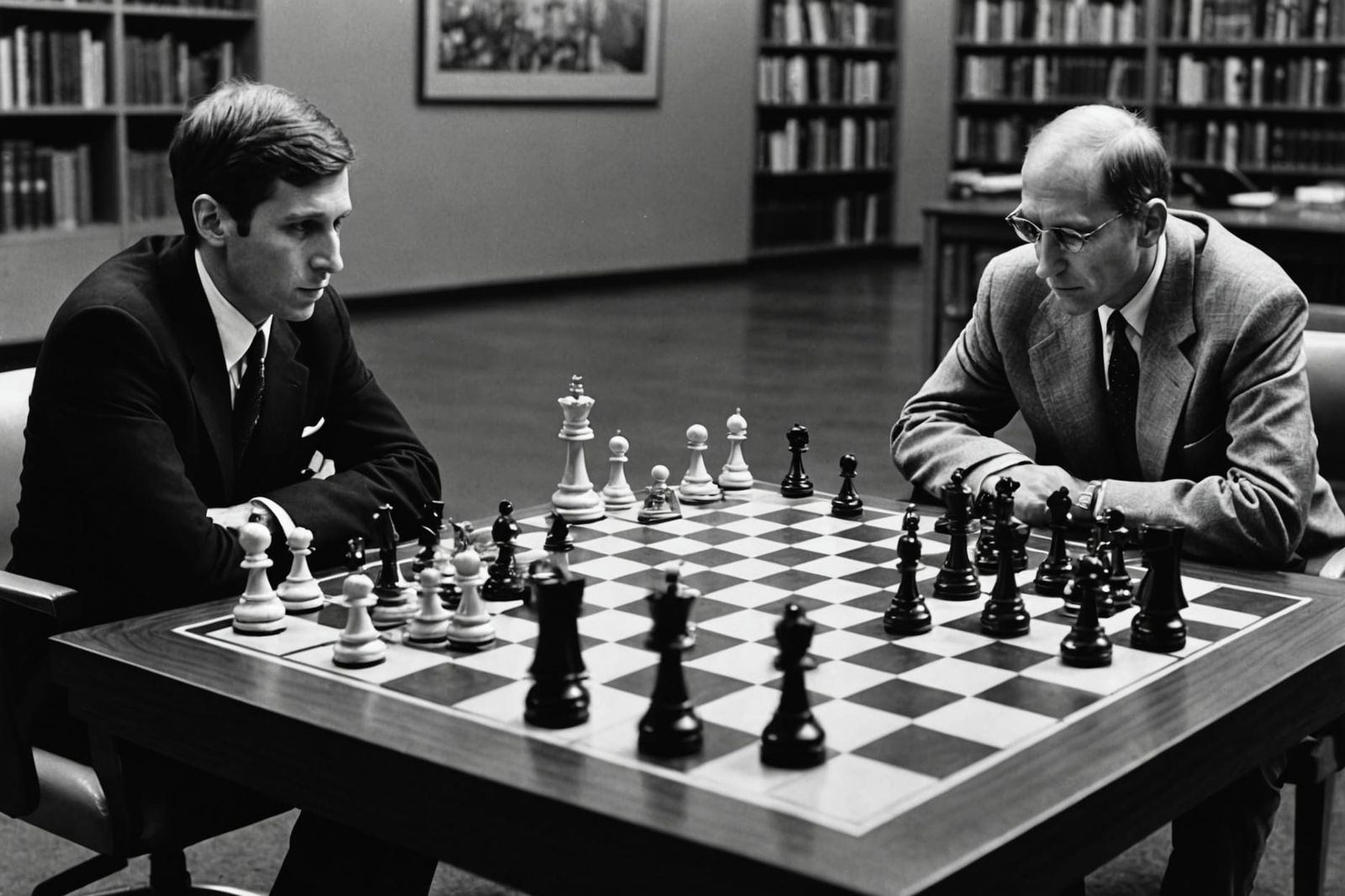 David Bronstein versus Bobby Fischer - AI Generated Artwork - NightCafe ...