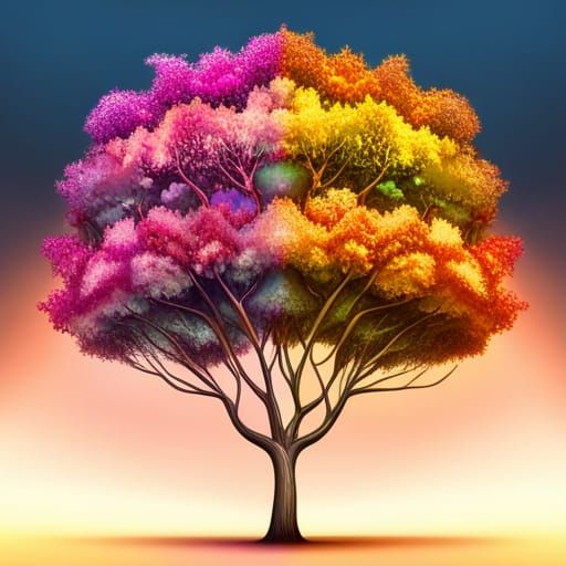 Aura of Trees - AI Generated Artwork - NightCafe Creator