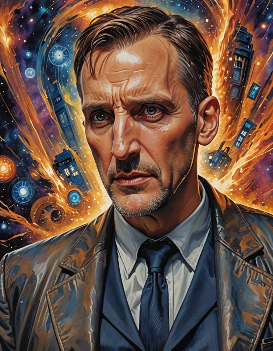 Christopher Eccleston as Doctor Who - AI Generated Artwork - NightCafe ...