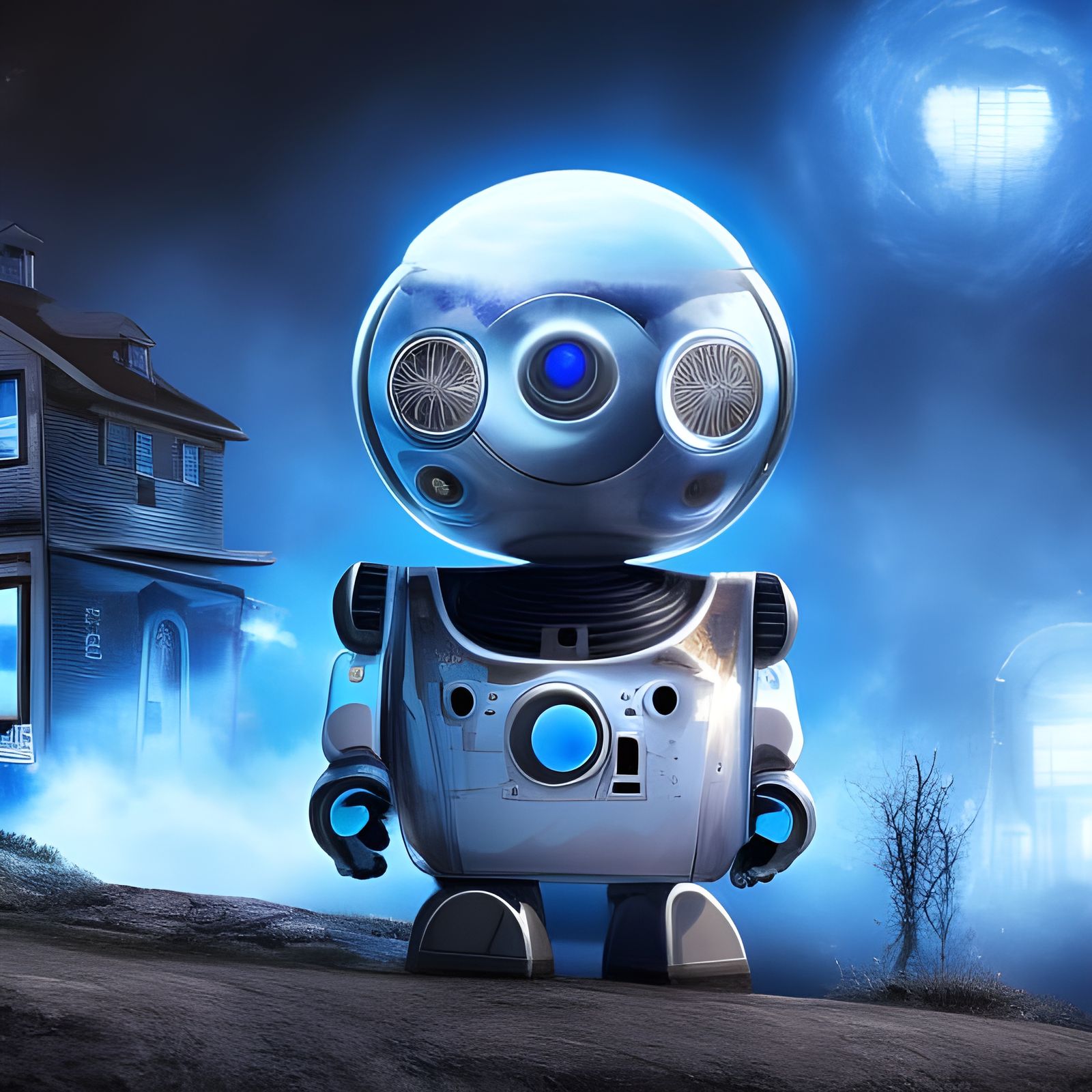 The ghost of a paranoid android - AI Generated Artwork - NightCafe Creator