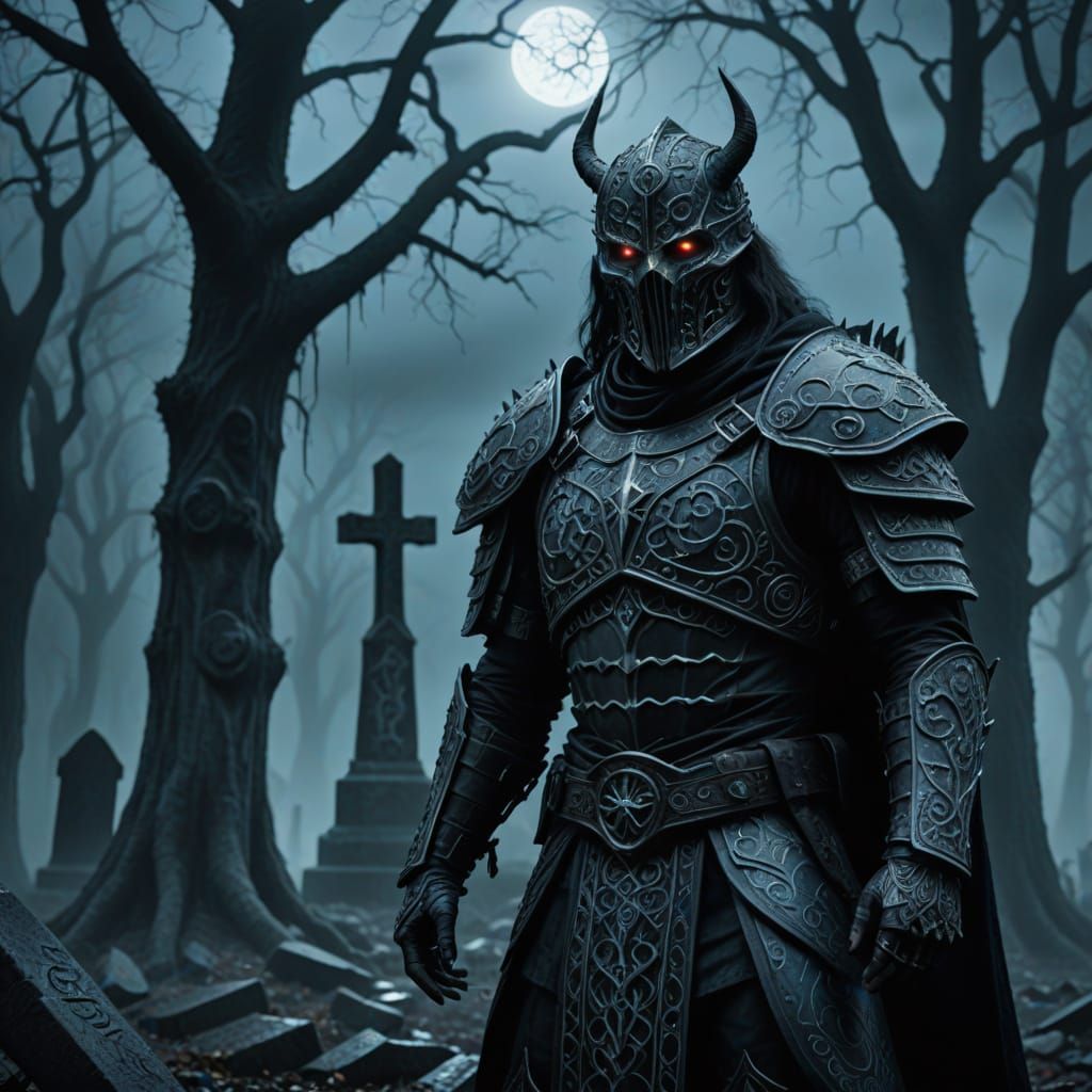 Undead Living Armor - Gothic Undead Warrior in Tree Bark Arm...