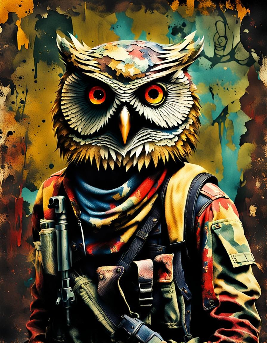 Be Owl You Can Be, In The Army! - AI Generated Artwork - NightCafe Creator