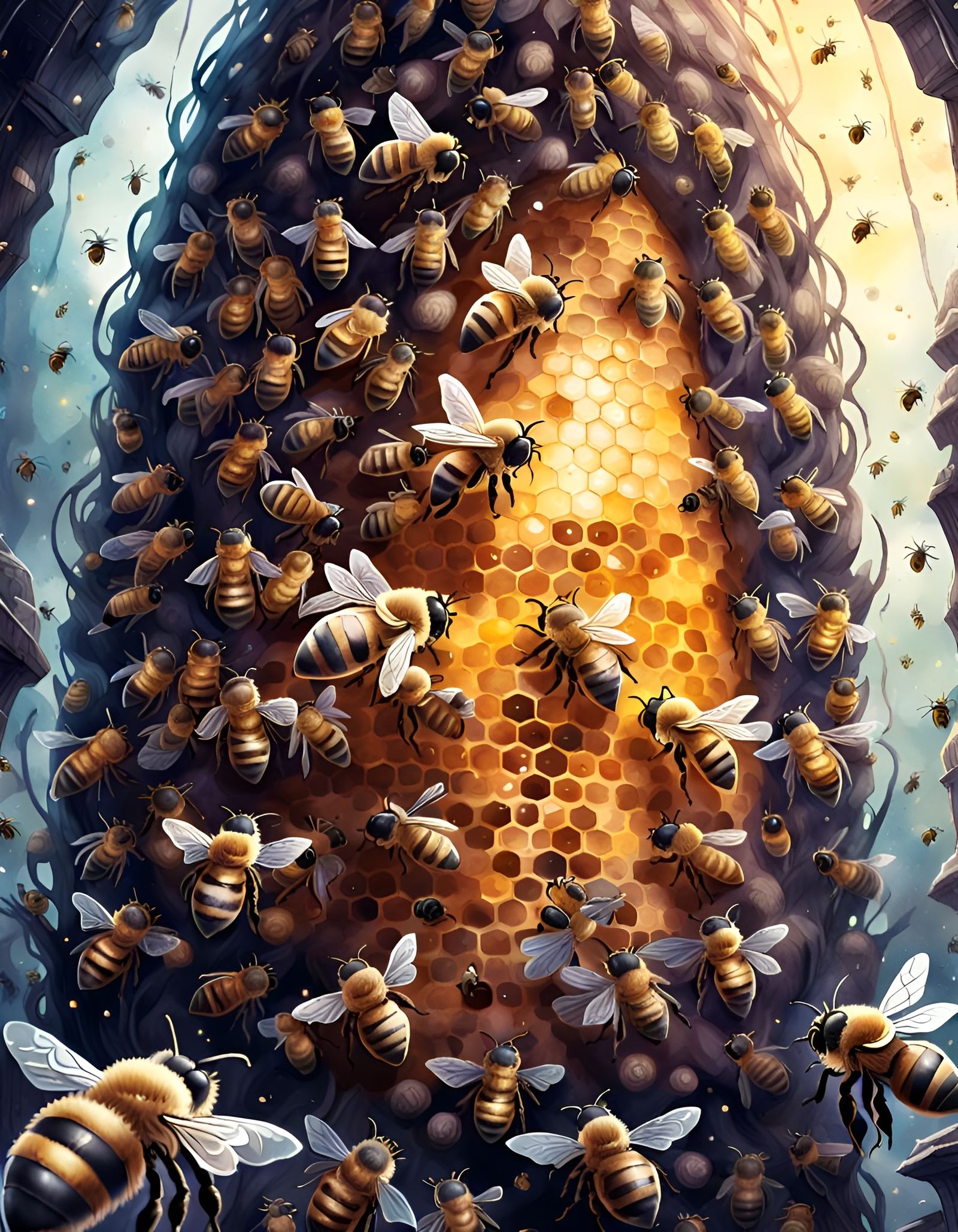 Beehive - AI Generated Artwork - NightCafe Creator