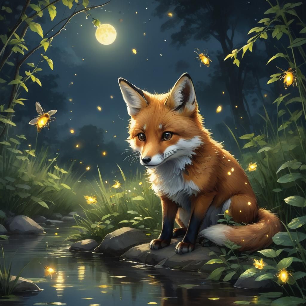 Adorable little fox 🦊 - AI Generated Artwork - NightCafe Creator