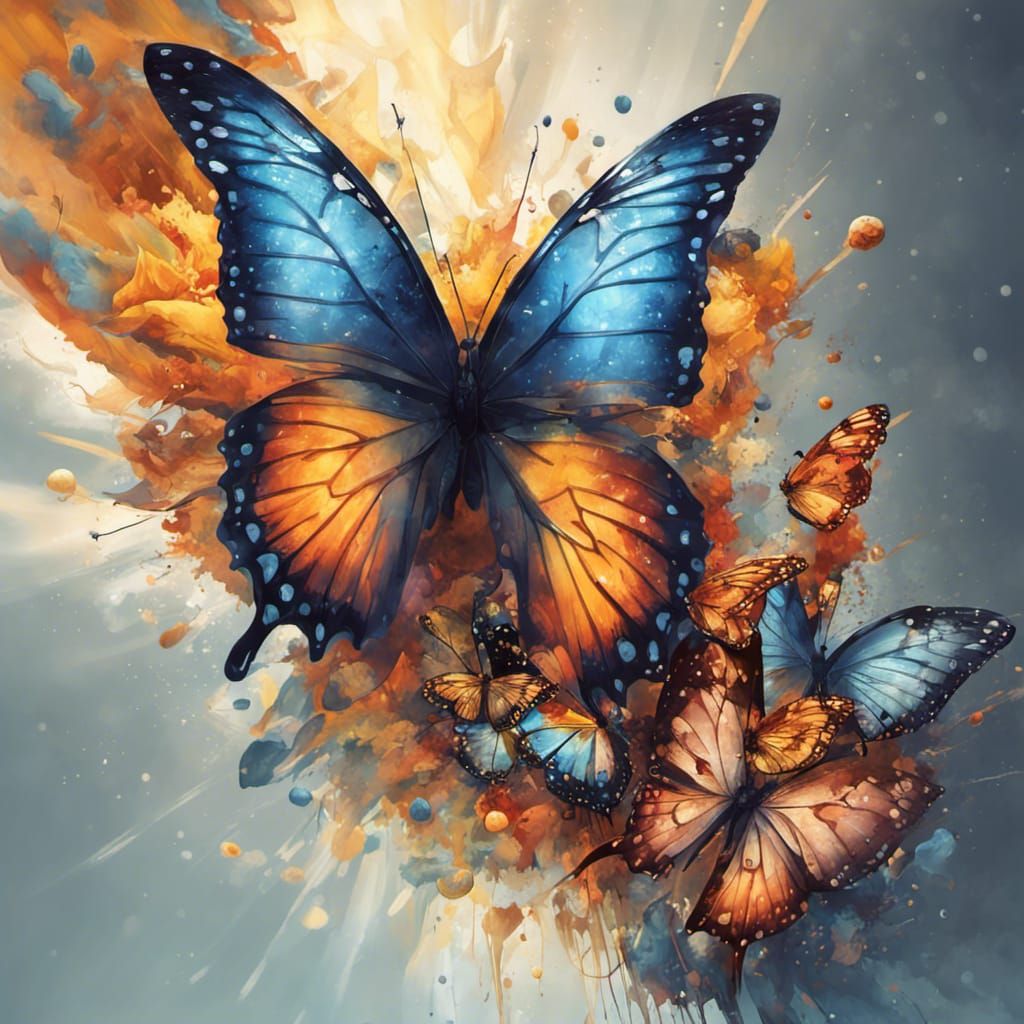 Butterflies - AI Generated Artwork - NightCafe Creator