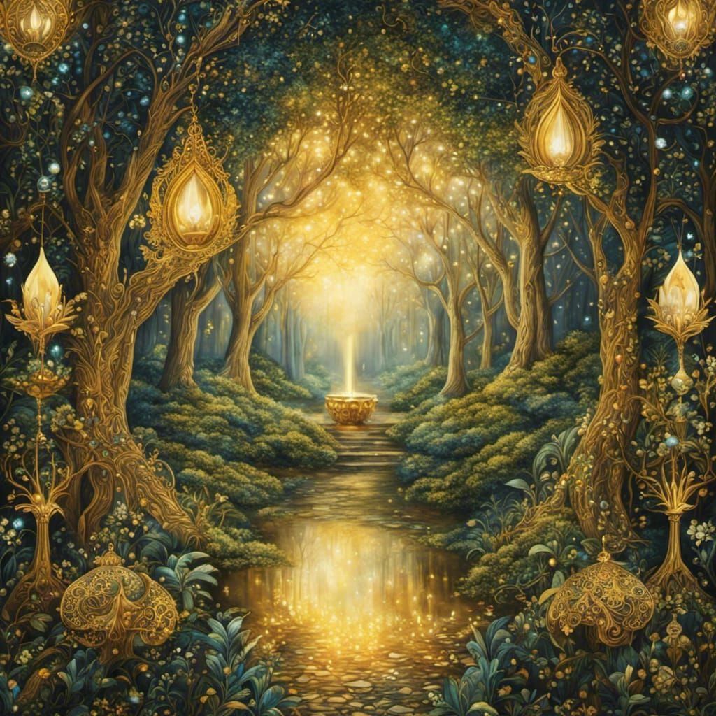 Fantasy Fairy Forest - AI Generated Artwork - NightCafe Creator