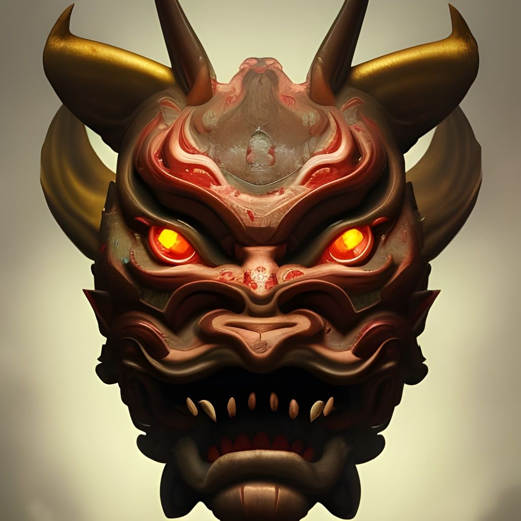 Oni Mask - AI Generated Artwork - NightCafe Creator