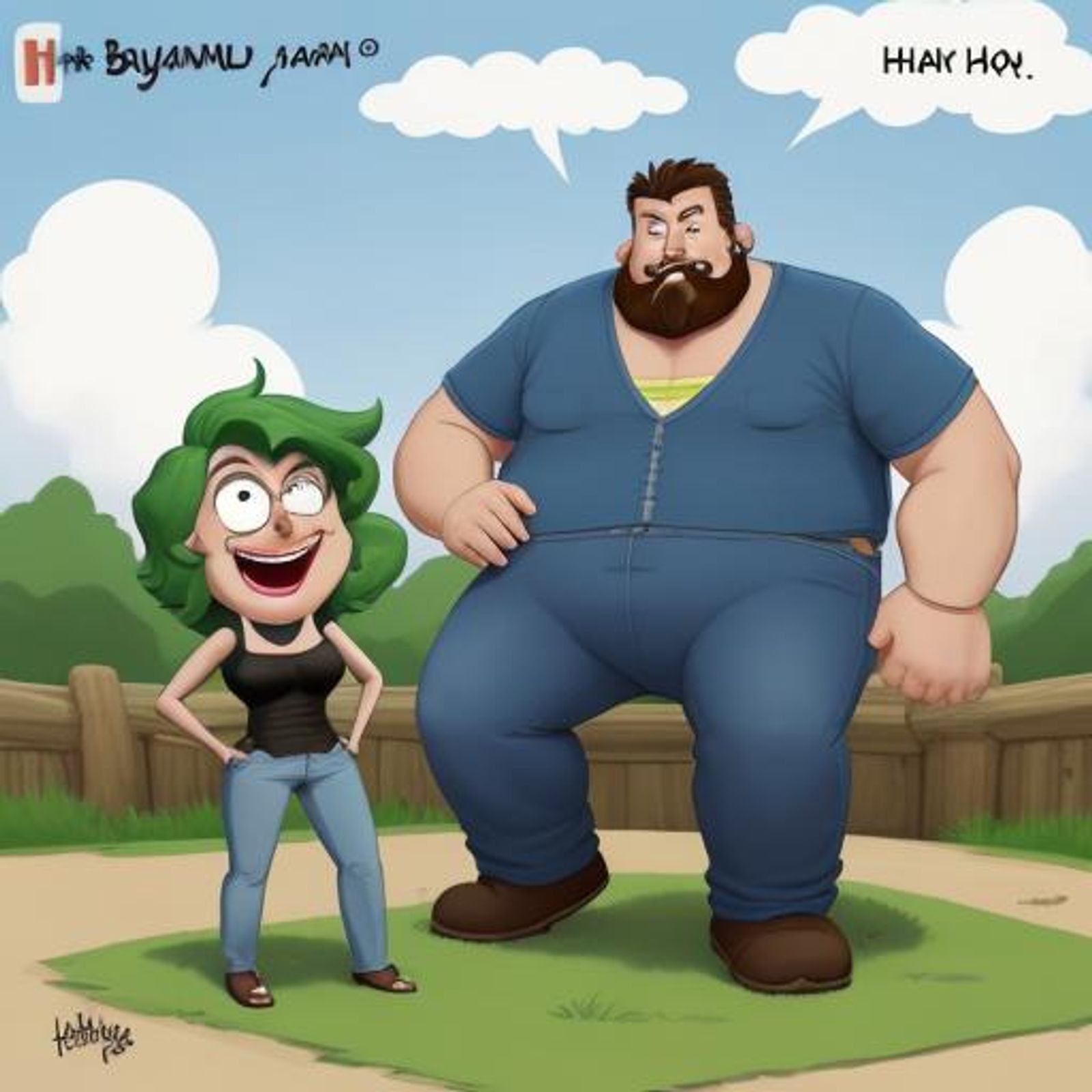 "Ah, you big softy. Come on, let's go" - AI Generated Artwork ...