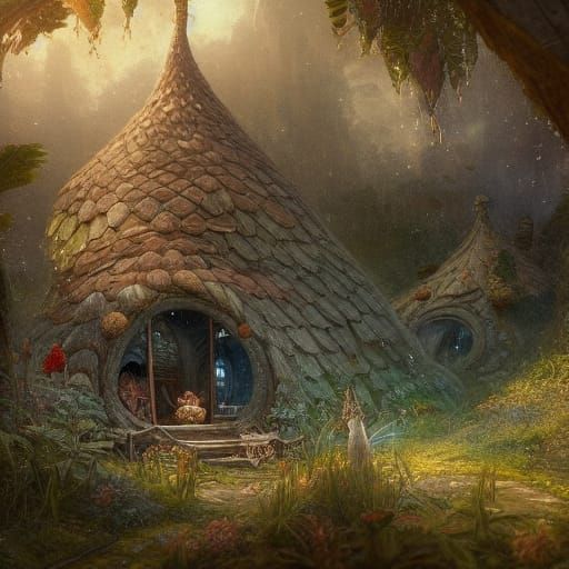 A little magical hut - AI Generated Artwork - NightCafe Creator