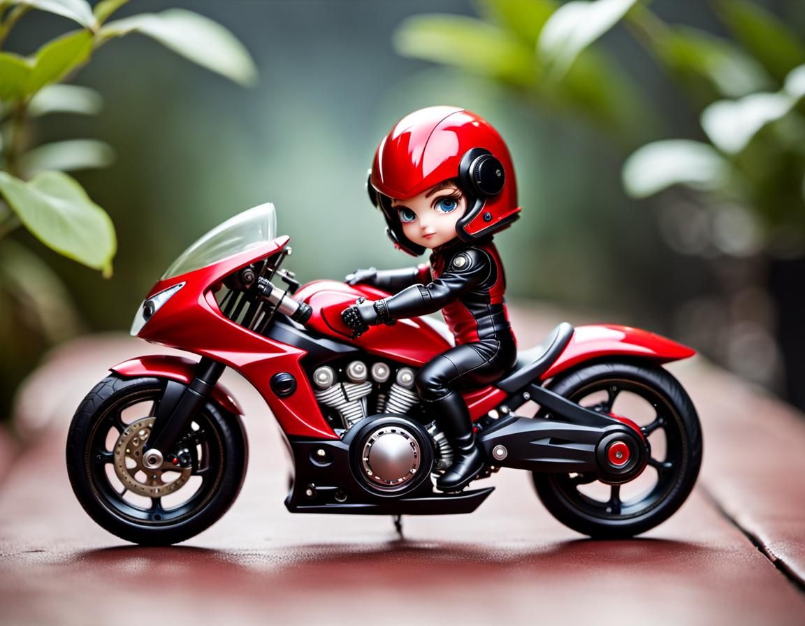Cute Stunt Bikers - AI Generated Artwork - NightCafe Creator