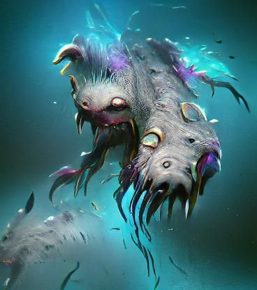 Deep sea monster concept art trending on artstation - AI Generated ...