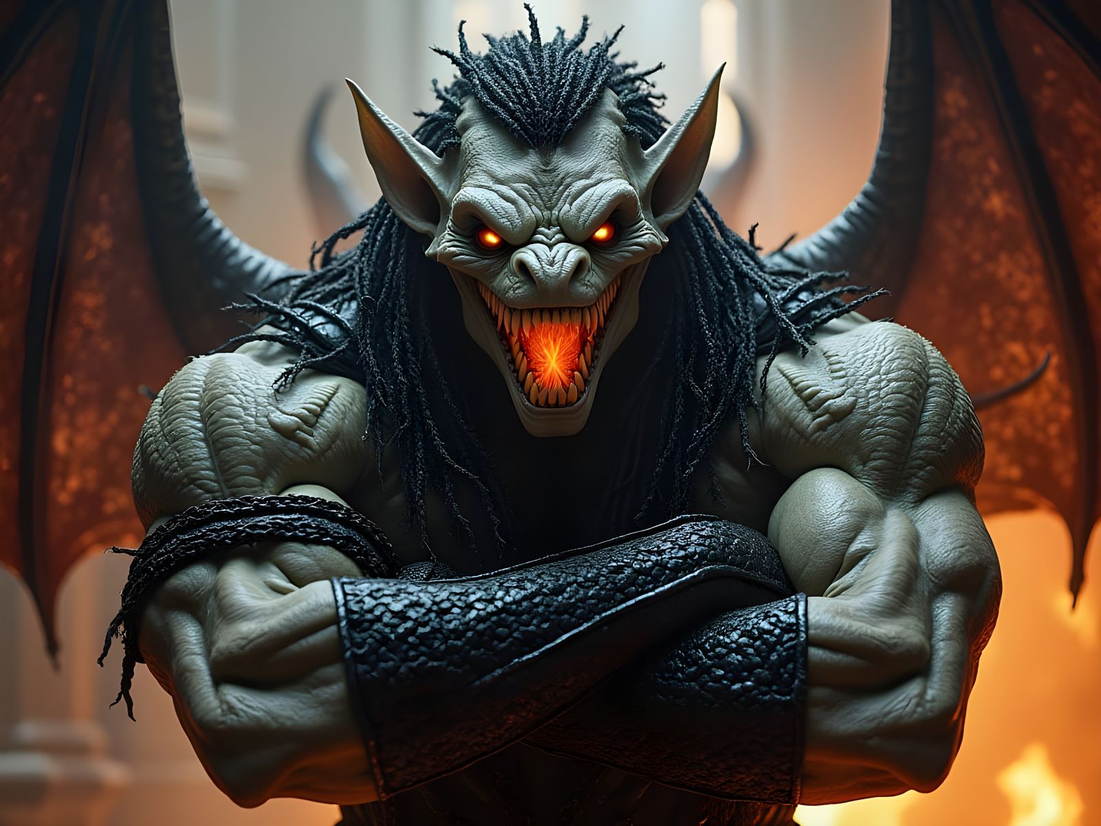 You Make Me Laugh! - Menacing Man-Monster Taunts Captive in ...