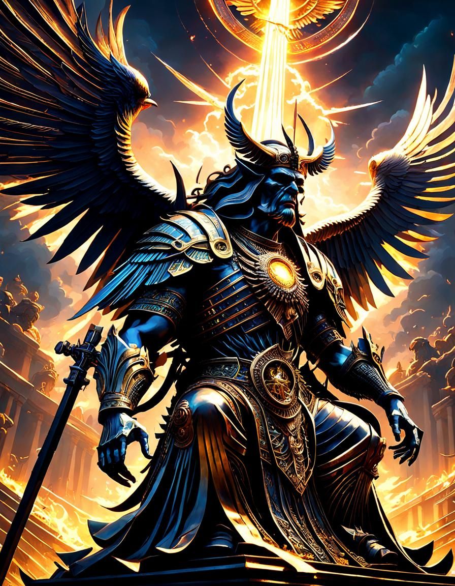 Fallen Angel Michael - AI Generated Artwork - NightCafe Creator