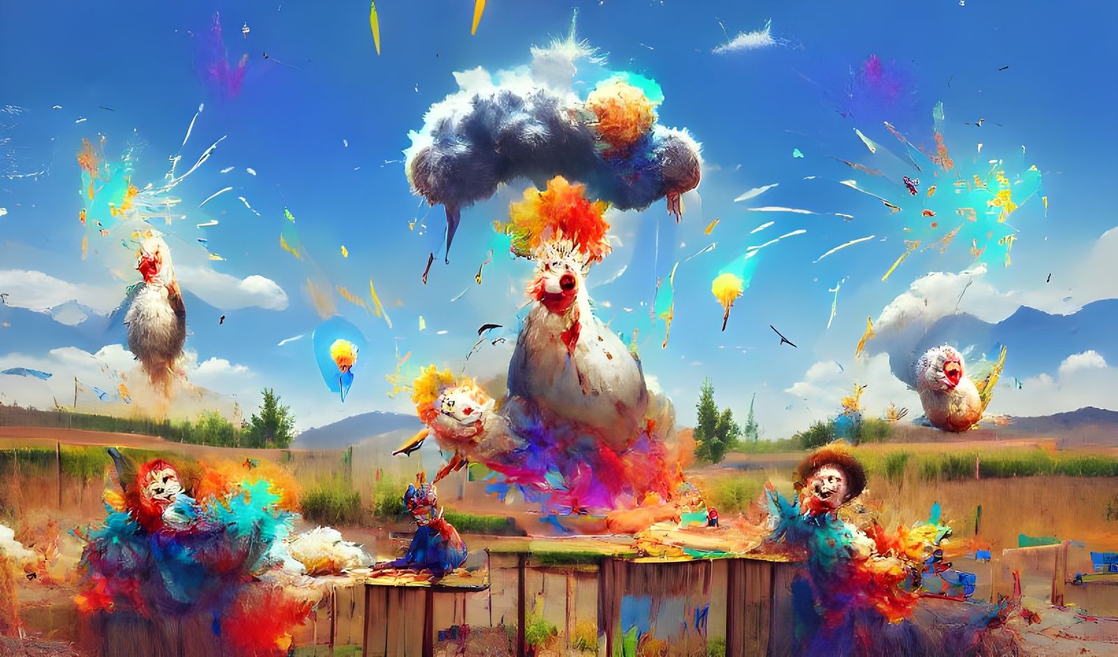 Oops!! After a failed show last year, the exploding clown show returns ...