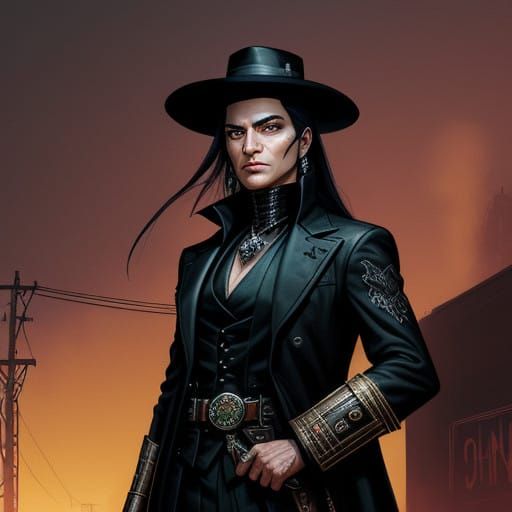 Poe Deadeye - Mysterious Gunslinger in Futuristic Western St...