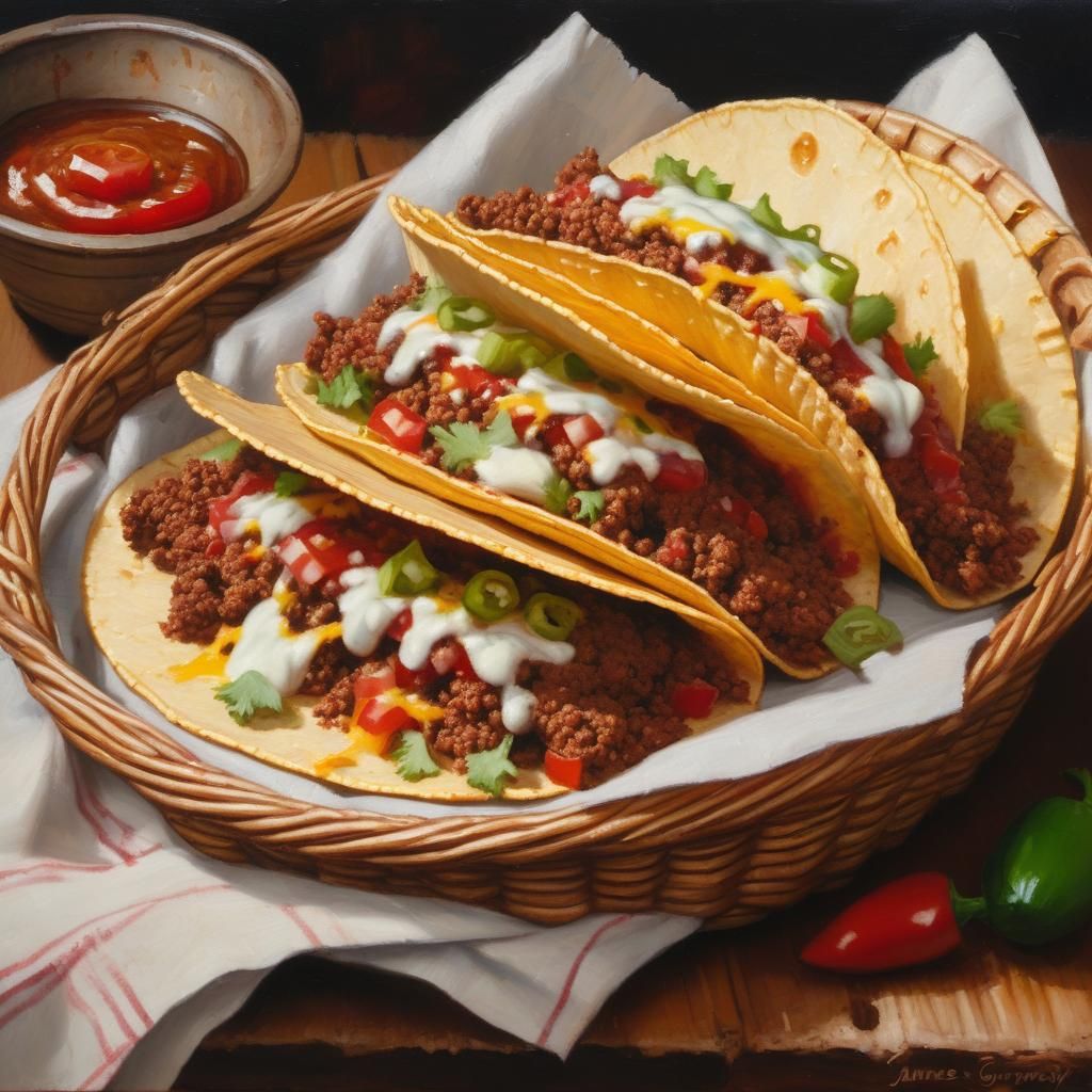 Taco Basket - AI Generated Artwork - NightCafe Creator