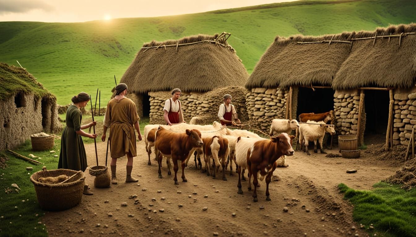 Legacy of the Land: Neolithic Farmstead 18 - AI Generated Artwork ...